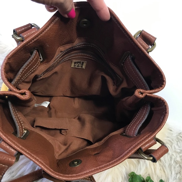 Gal | Bags | Gal Handbag Golden Yellow With Faux Leather Trim | Poshmark
